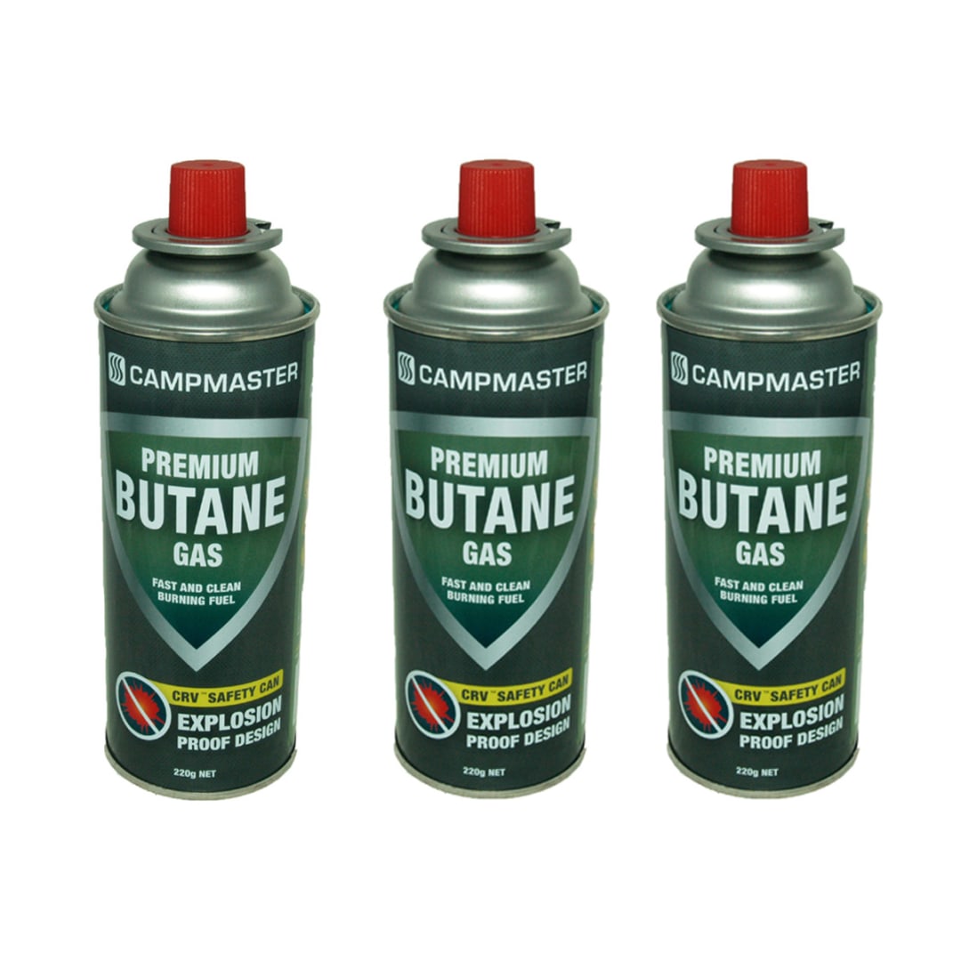 Campmaster 3 Pack Premium Butane Gas Canisters - Kmart