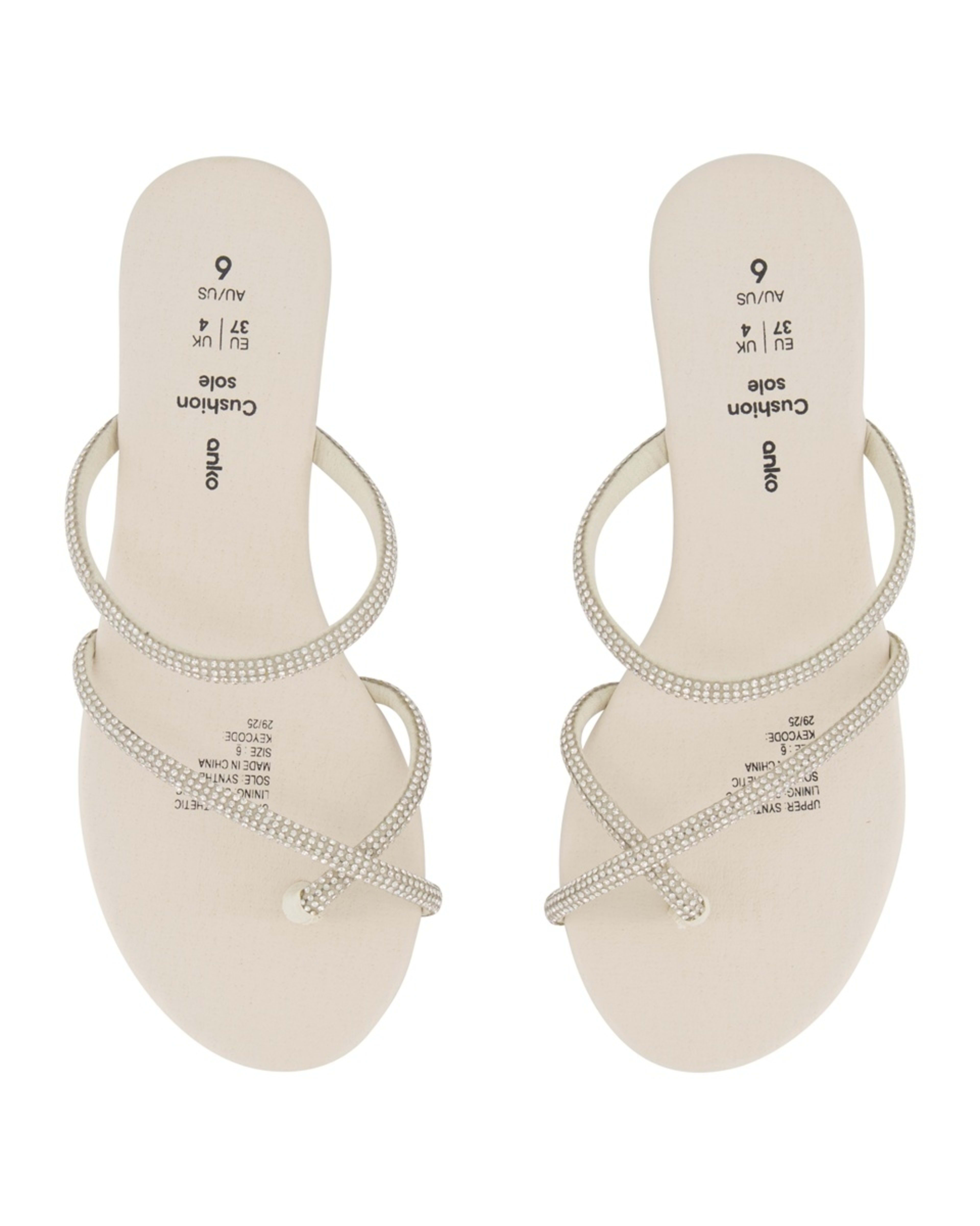 Diamante Wedge Sandals - Kmart NZ