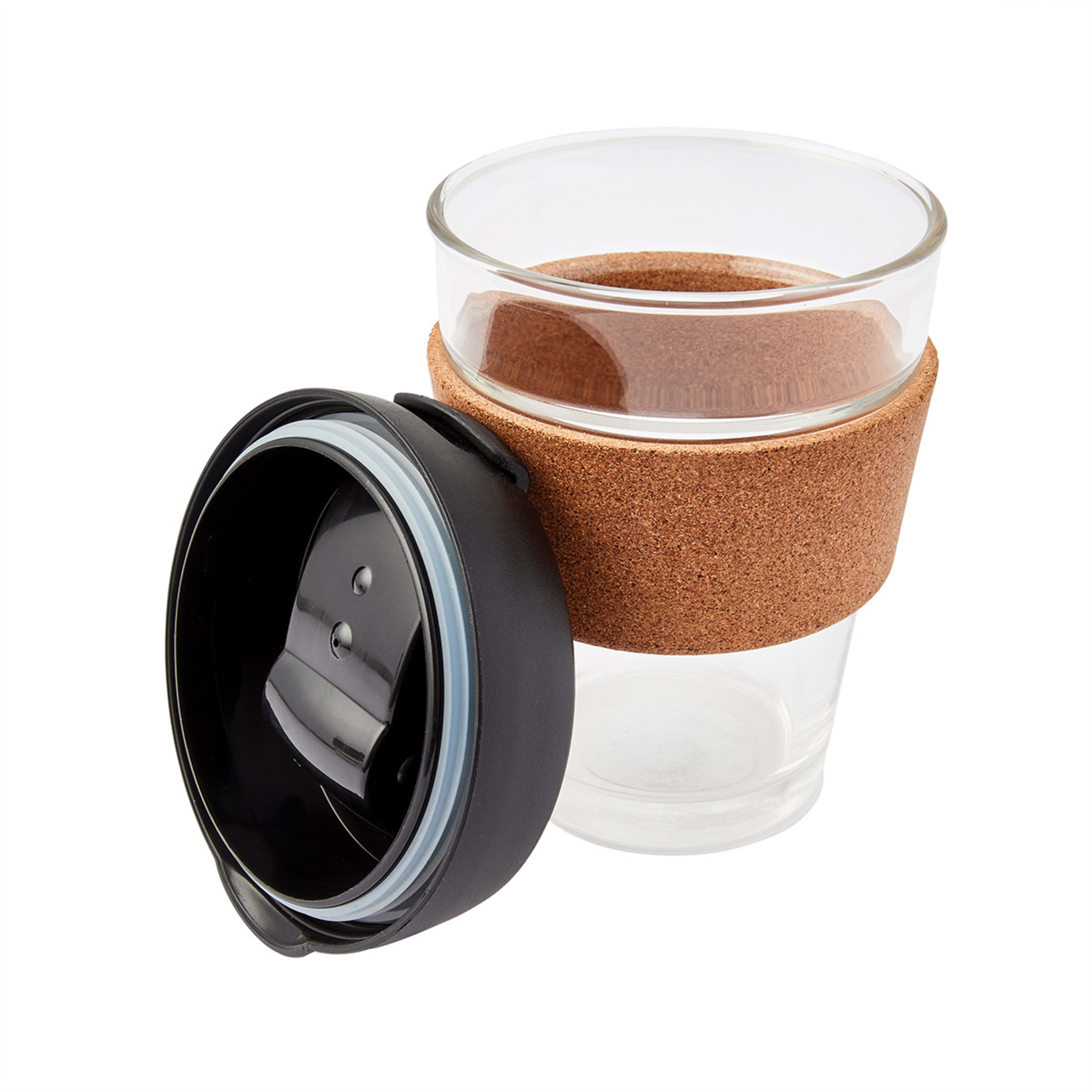 350ml Glass Reusable Travel Cup - Kmart
