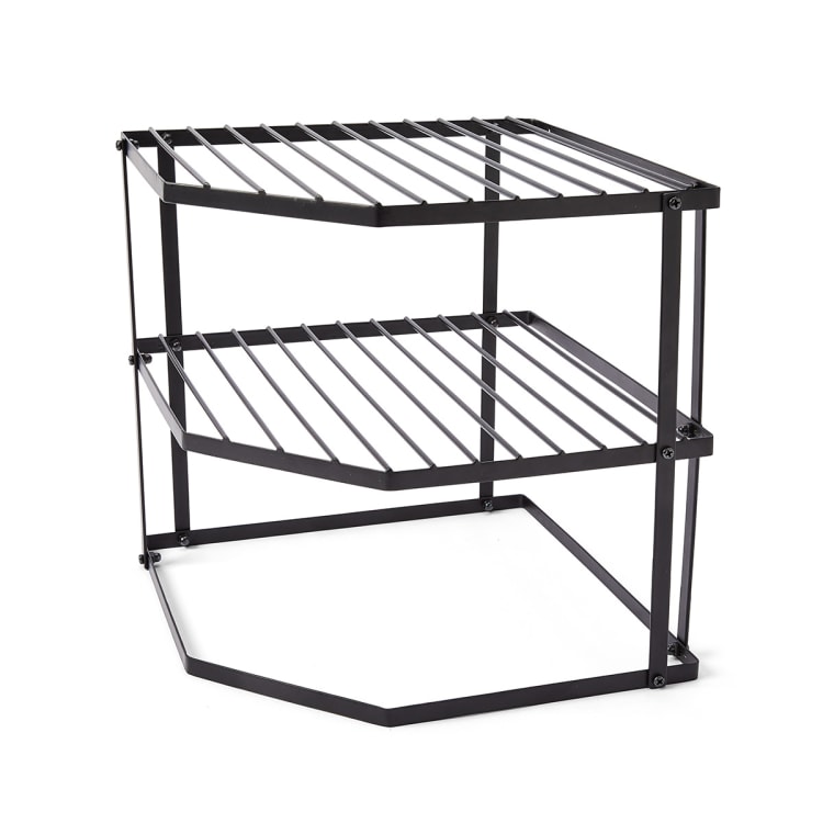 3 Tier Corner Pantry Shelf - Black - Kmart NZ