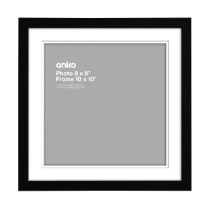 Nice Photo Frame - 8in. x 8in. (20cm x 20cm), Black - Kmart