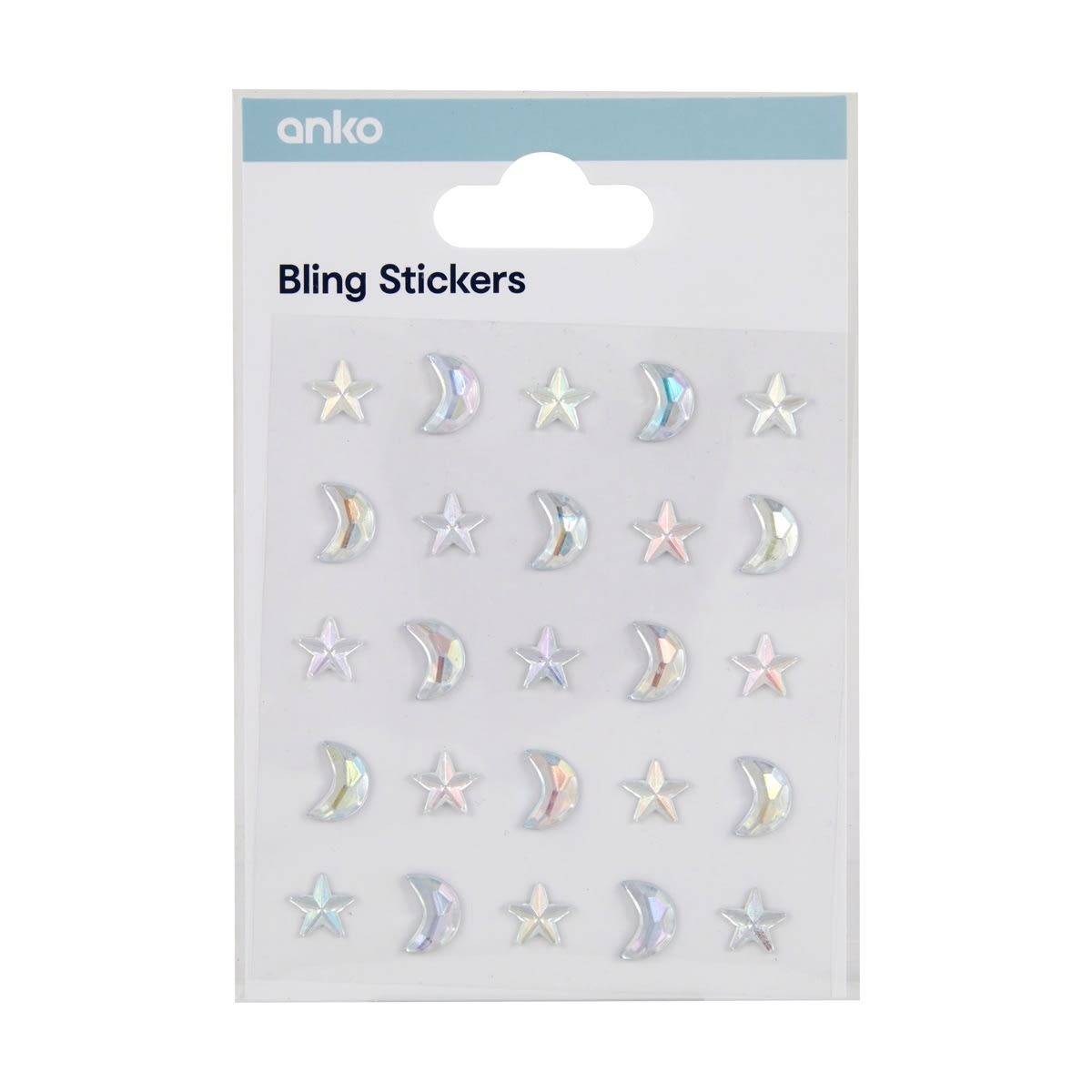 Bling Stickers - Star and Moon - Kmart