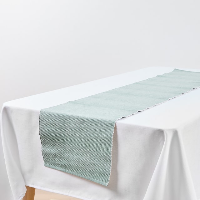 Sage Green Ribbed Table Runner - Kmart