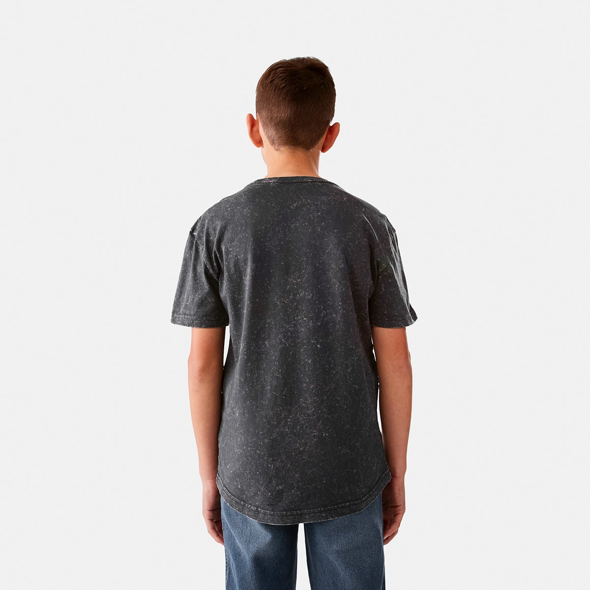 Short Sleeve Acid Wash Print T-shirt - Kmart