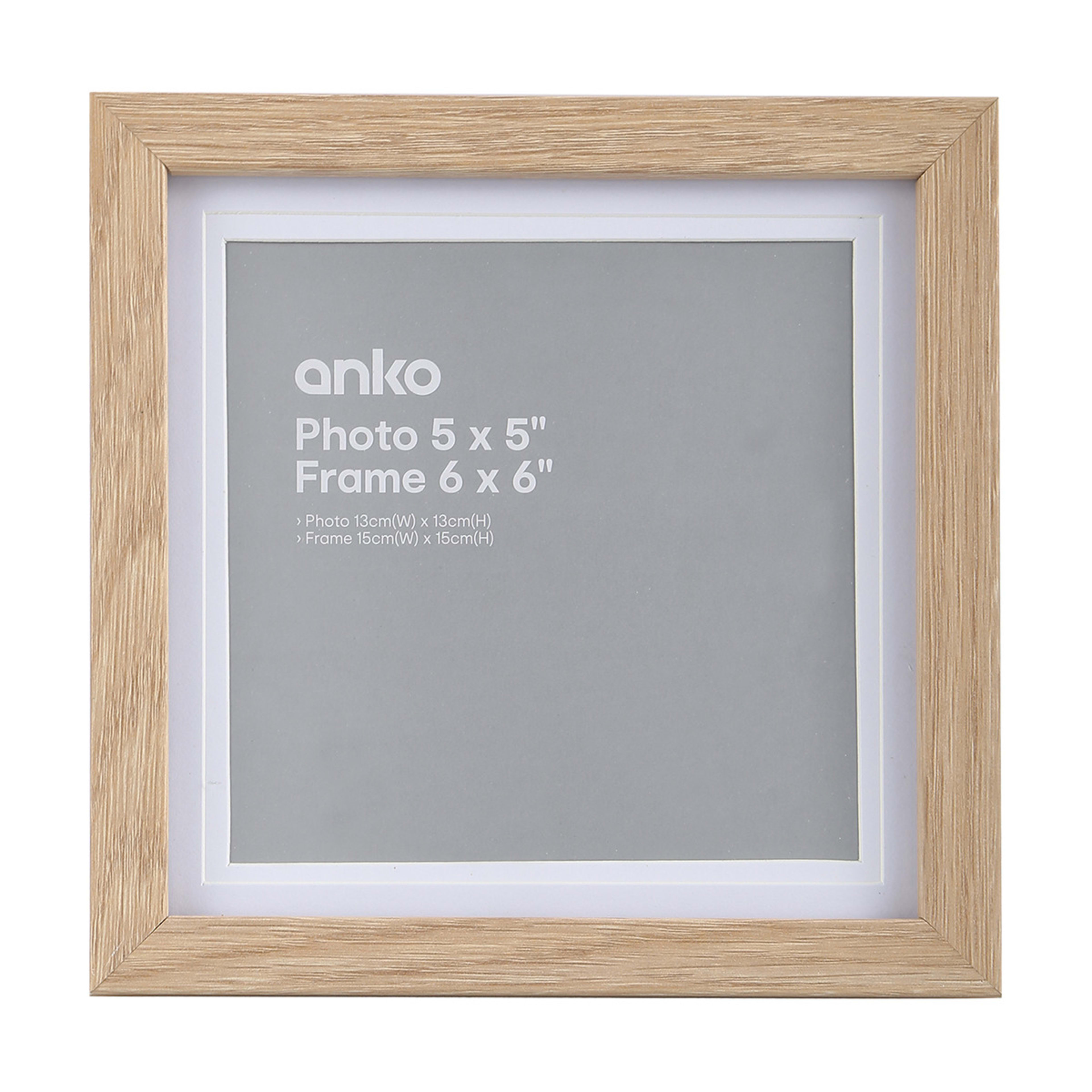 Frame 5in. x 5in. Nice Oak Look - Kmart