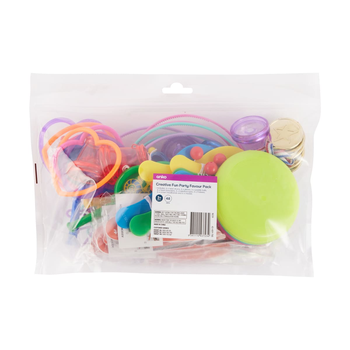 48 Piece Creative Fun Party Favours Pack - Kmart