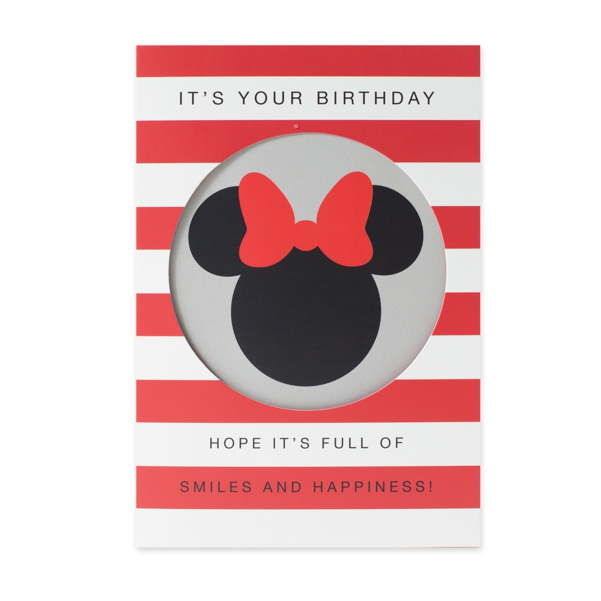 Hallmark Disney Birthday Card - Minnie Mouse Silhouette - Kmart
