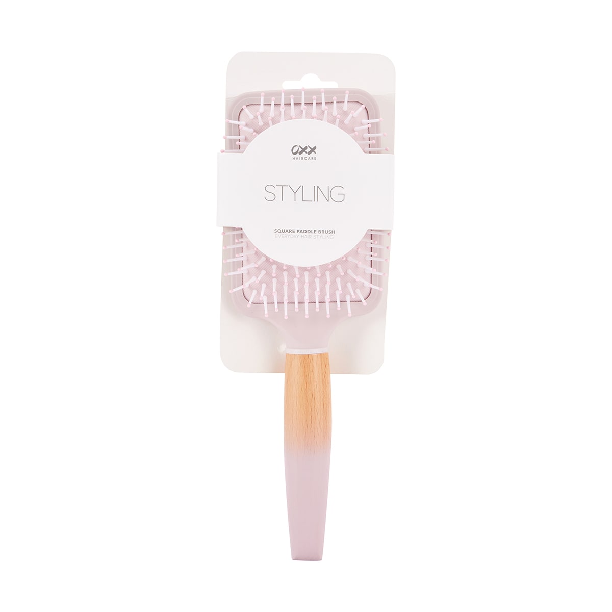 OXX Haircare Styling Square Paddle Brush - Pink Ombre - Kmart