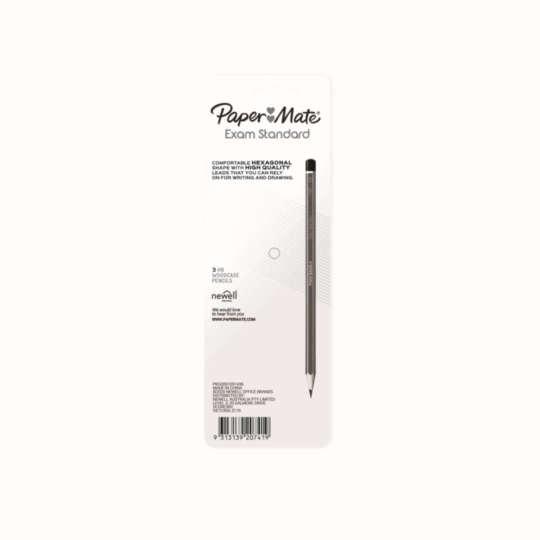 3 Pack Paper Mate Woodcase HB Pencils - Kmart