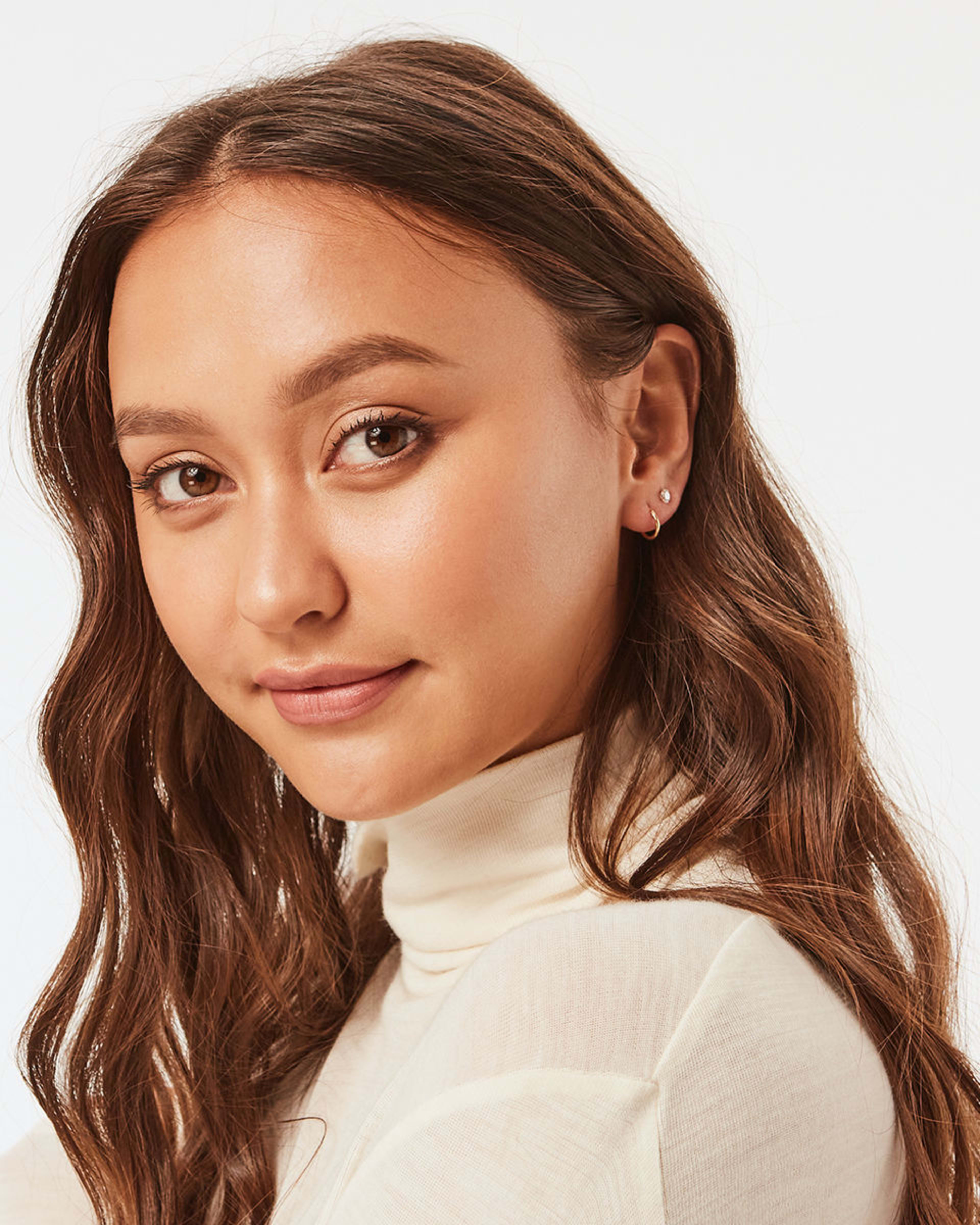 2 Pack Gold Plated Sterling Silver Stud and Hoop Earrings - Kmart