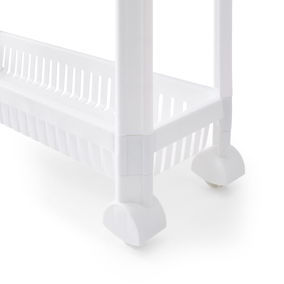 3 Tier Plastic Trolley - White - Kmart