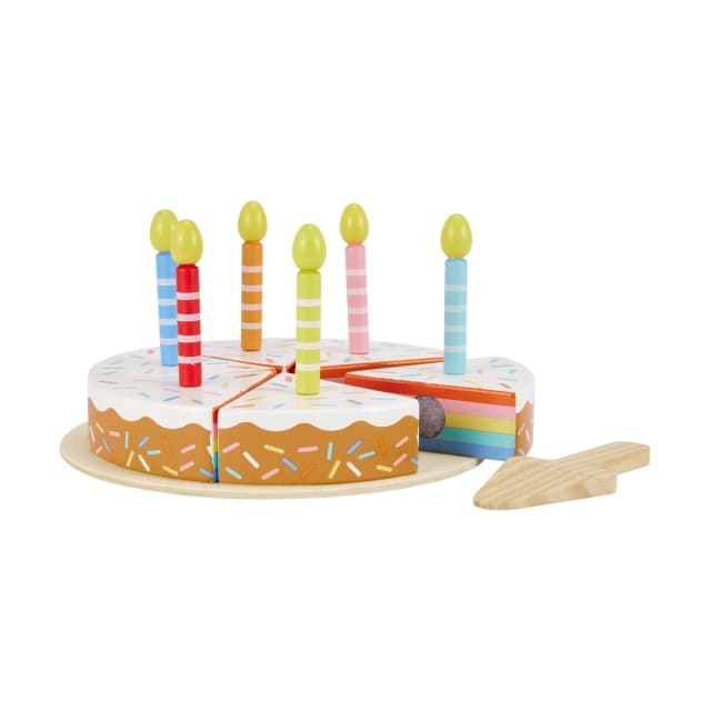 14 Piece Wooden Cake Playset - Kmart