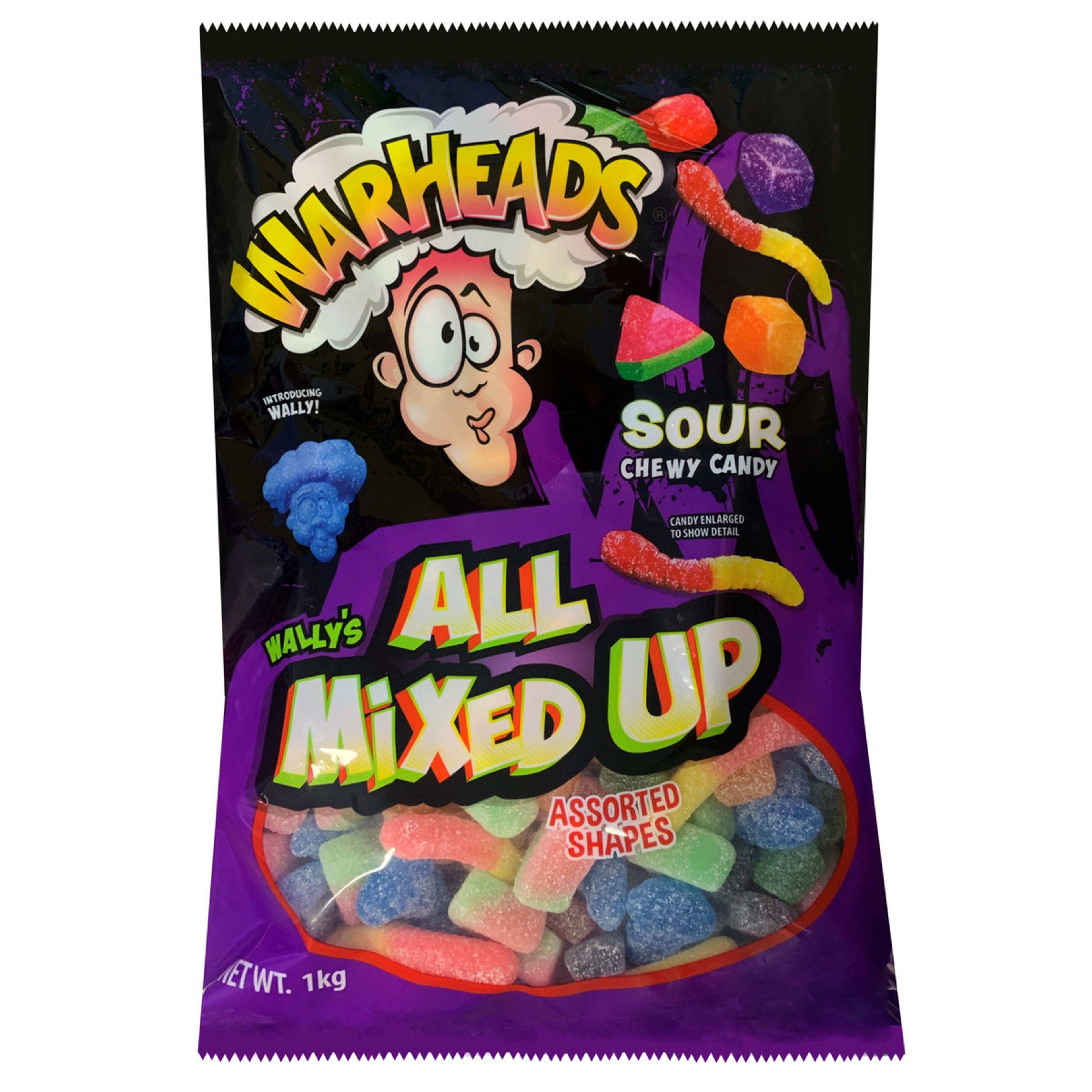 Warheads All Mixed Up Sour Chewy Candy 1kg - Kmart