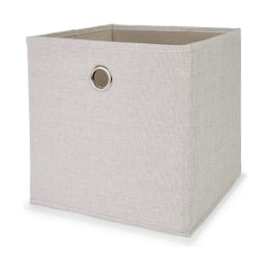 Collapsible Storage Cube - Linen Look - Kmart