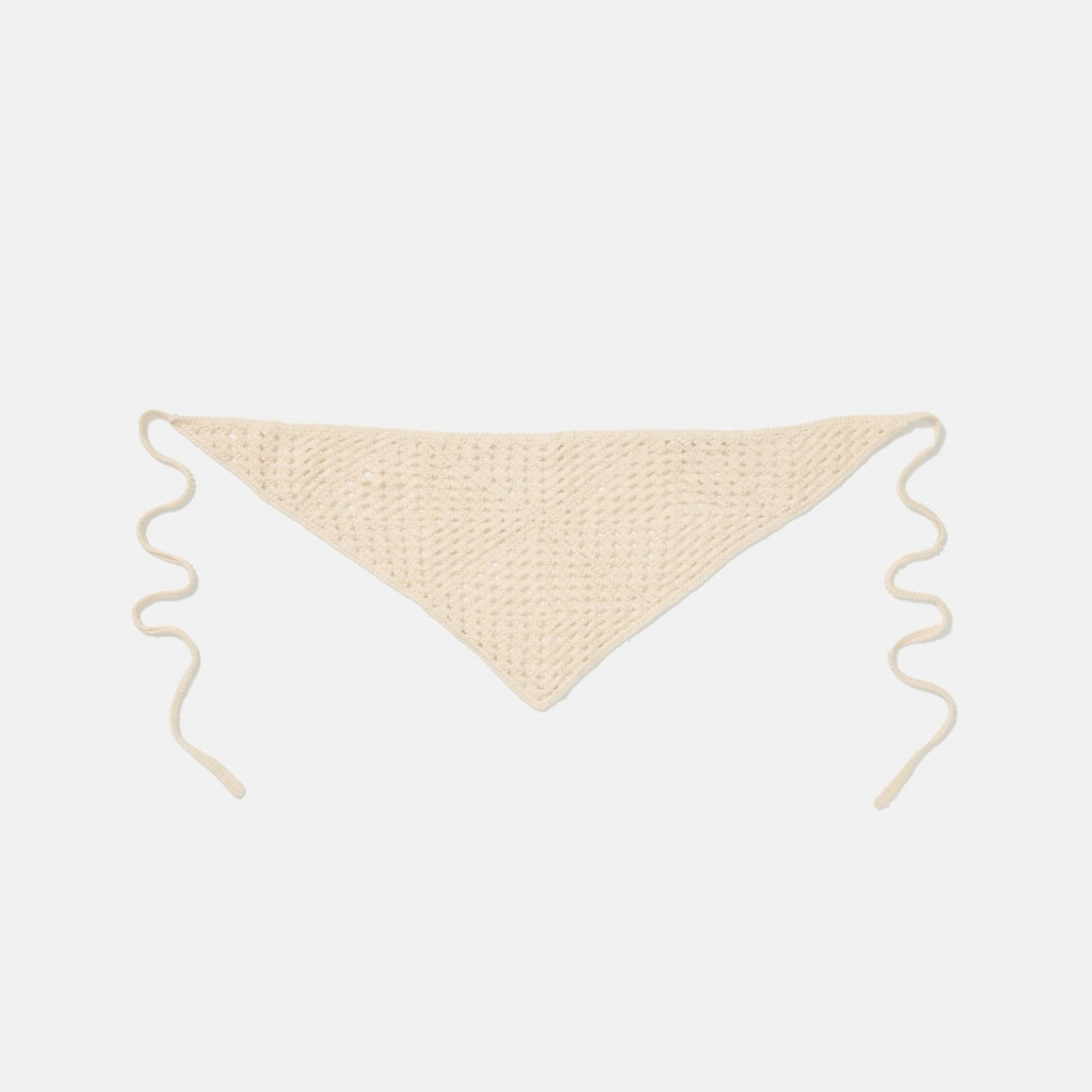 Crochet Hair Scarf - Beige - Kmart
