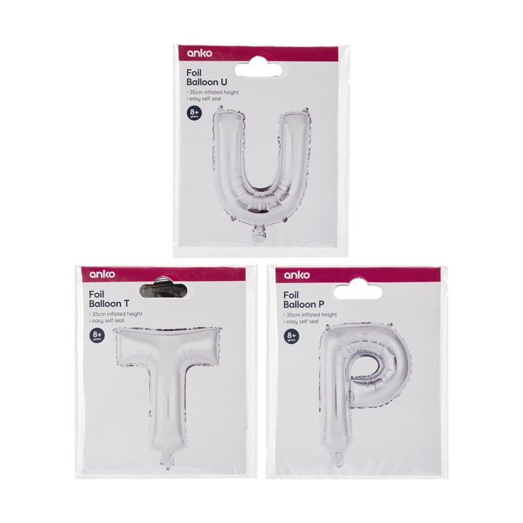 Foil Balloon - Letter, Assorted - Kmart