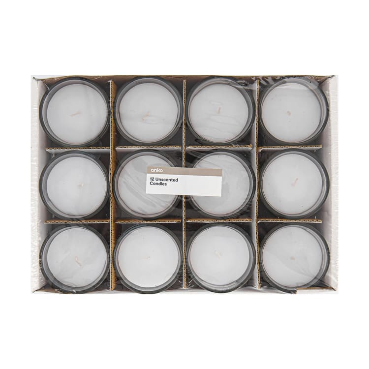 Unscented Candles - Pack of 12 - Kmart