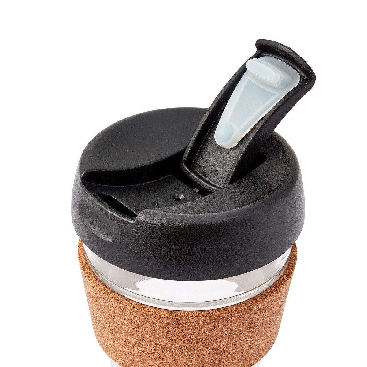 350ml Glass Reusable Travel Cup - Kmart