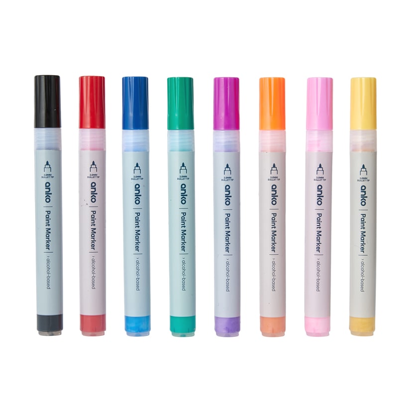 8 Pack Paint Markers - Kmart