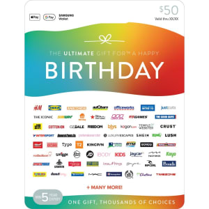 The Ultimate Birthday Gift For a Happy Birthday $50 Gift Card - Kmart