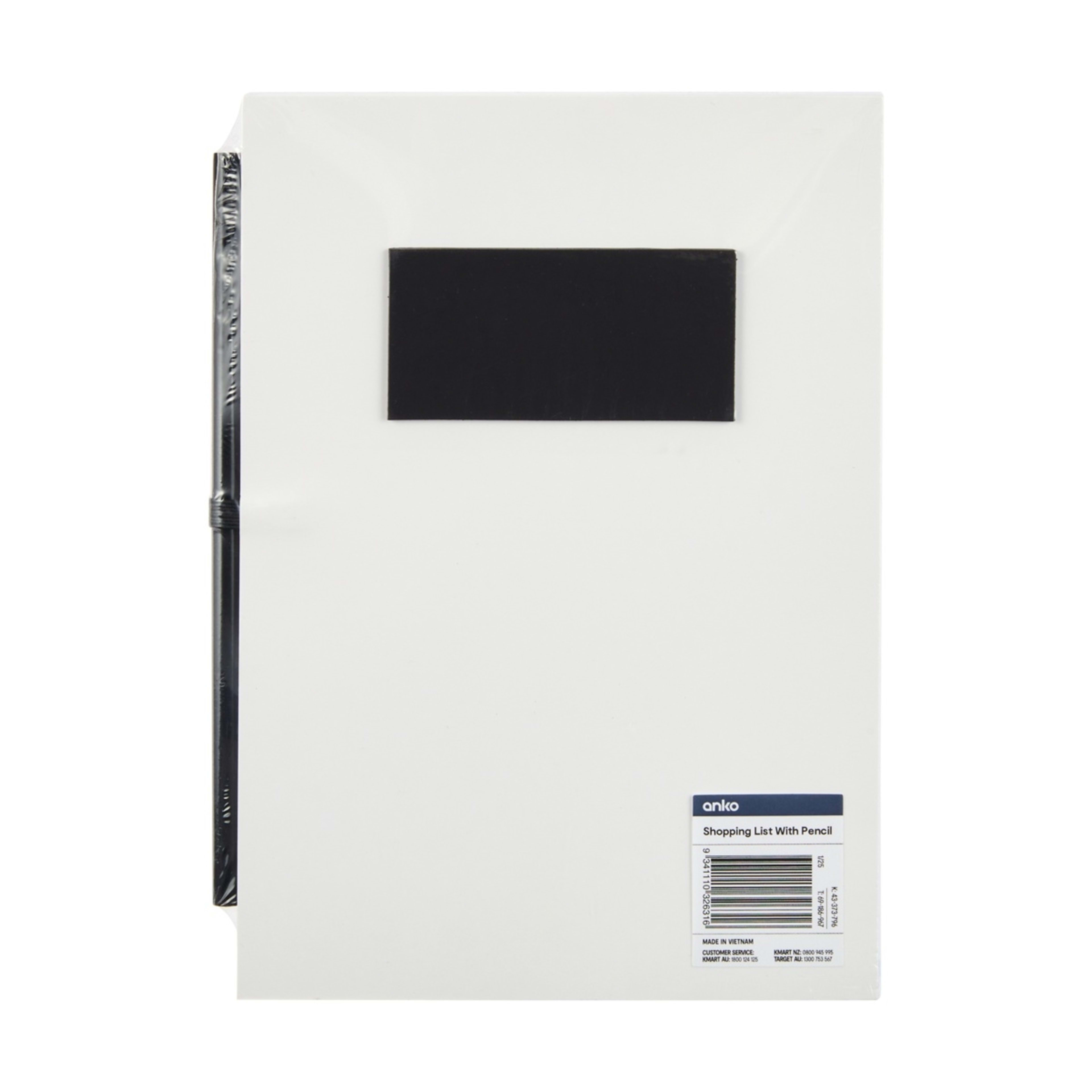 Shopping List with Pencil - Kmart