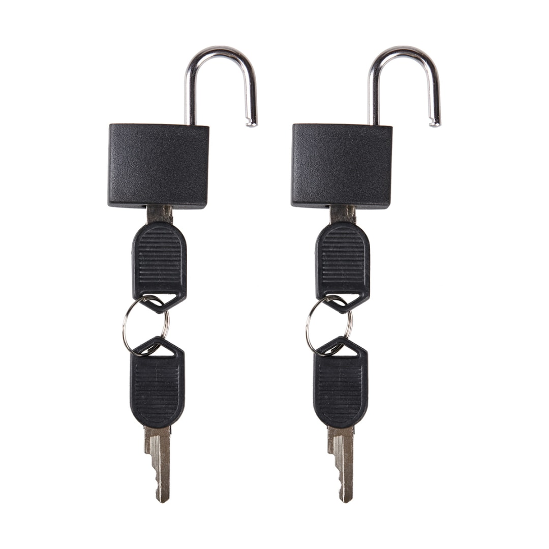 2 Key Travel Locks - Black - Kmart
