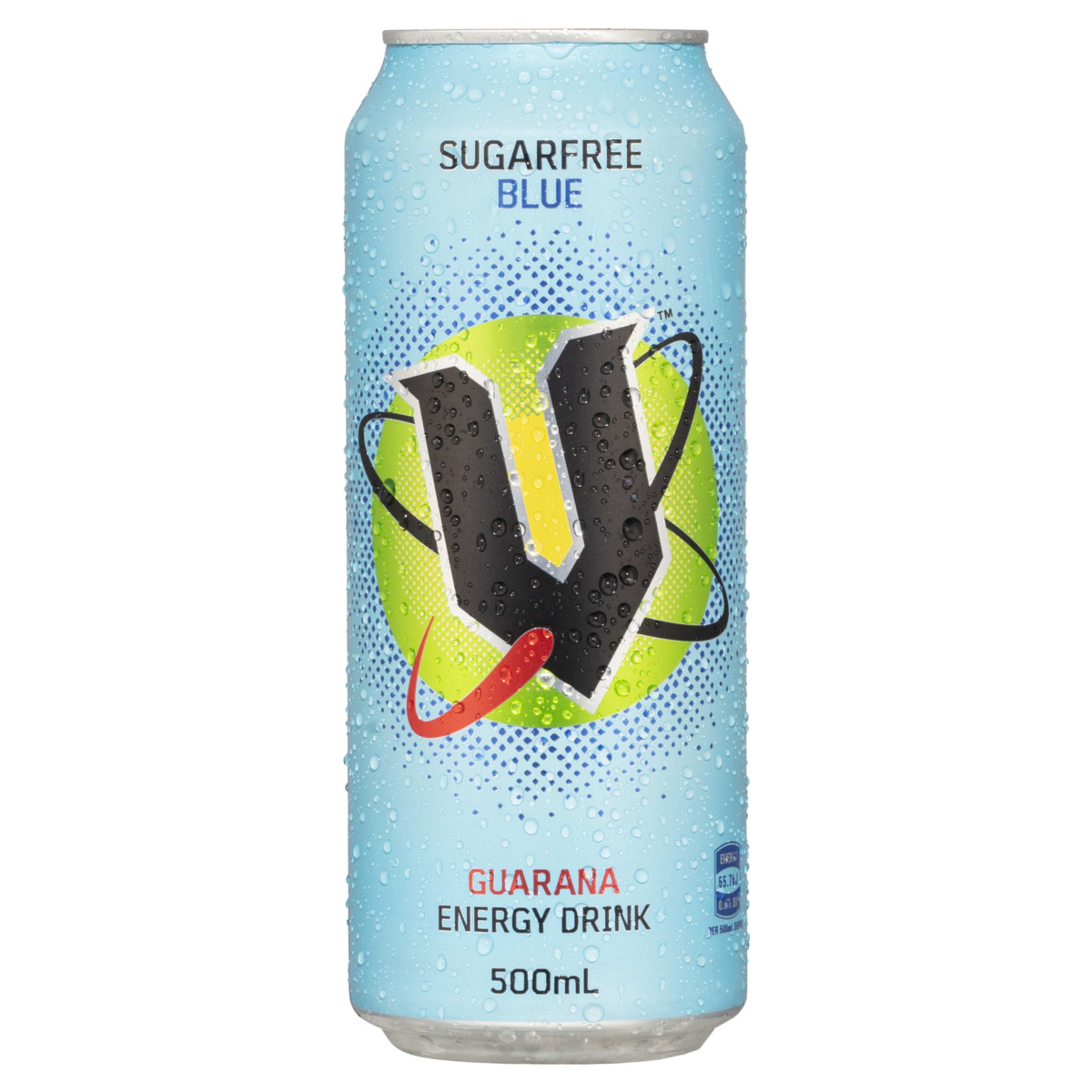 V Blue Sugarfree Guarana Energy Drink 500ml - Kmart