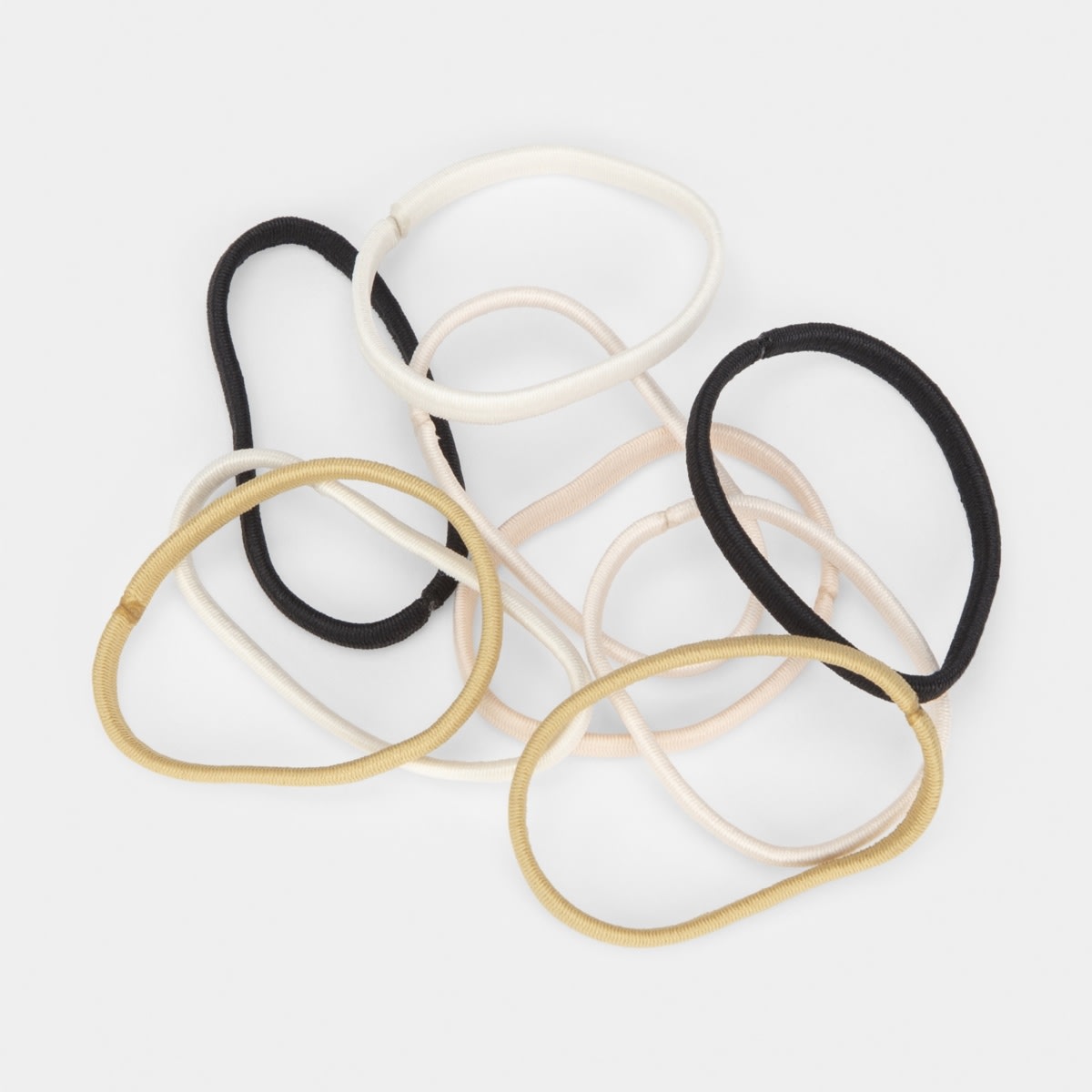 10 Pack Flat Hair Elastics Kmart