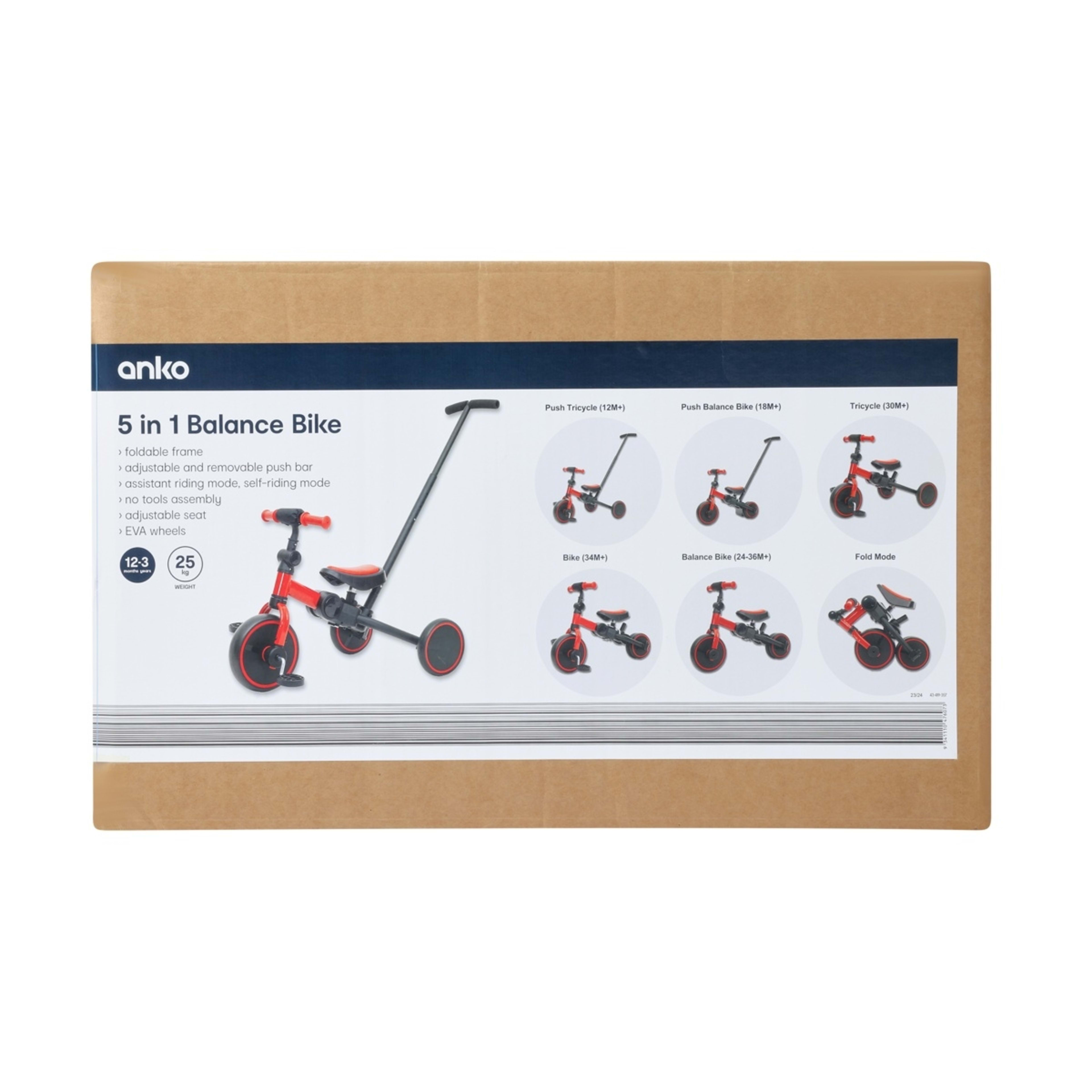 5-in-1 Balance Bike - Kmart