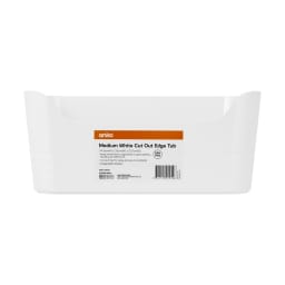 Medium Cut Out Edge Tub - White - Kmart