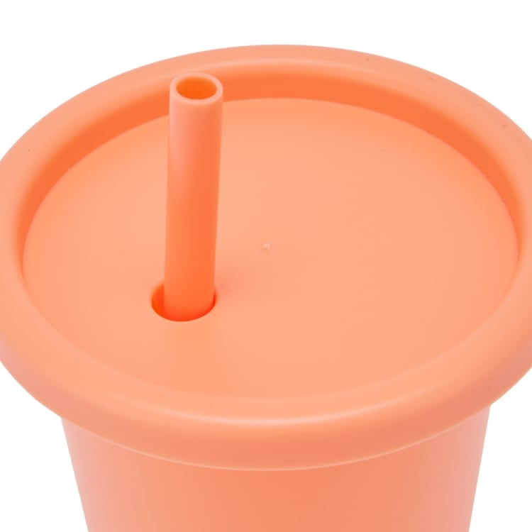 6 Pack Reusable Cups with Straws - Kmart