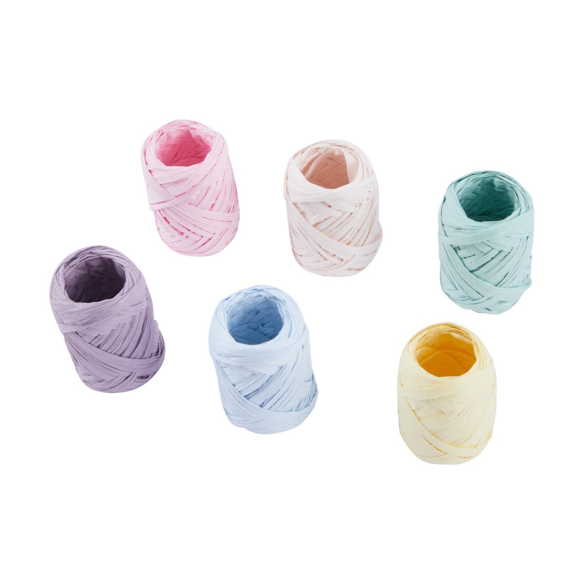 6 Piece Paper Ribbons - Pastel - Kmart