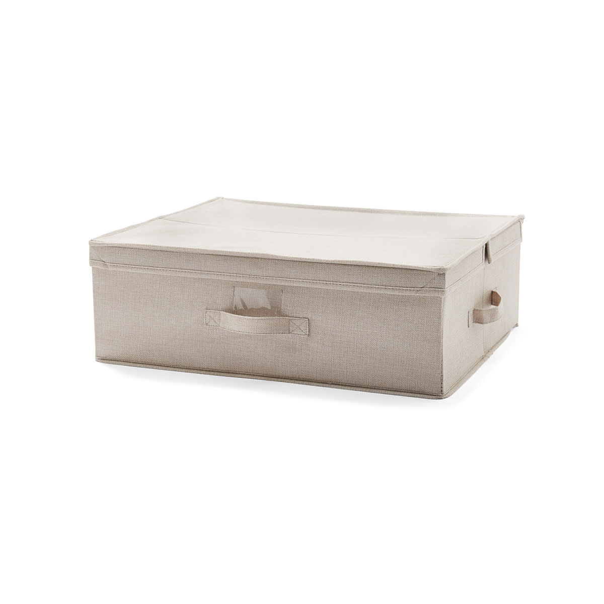 Linen Look Underbed Storage Box - Beige - Kmart