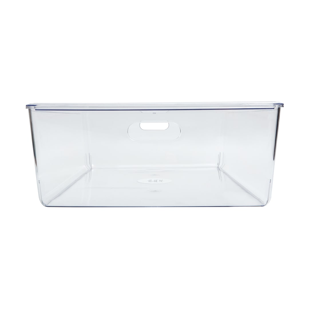 26L Smooth and Shiny Plastic Tub - Clear - Kmart