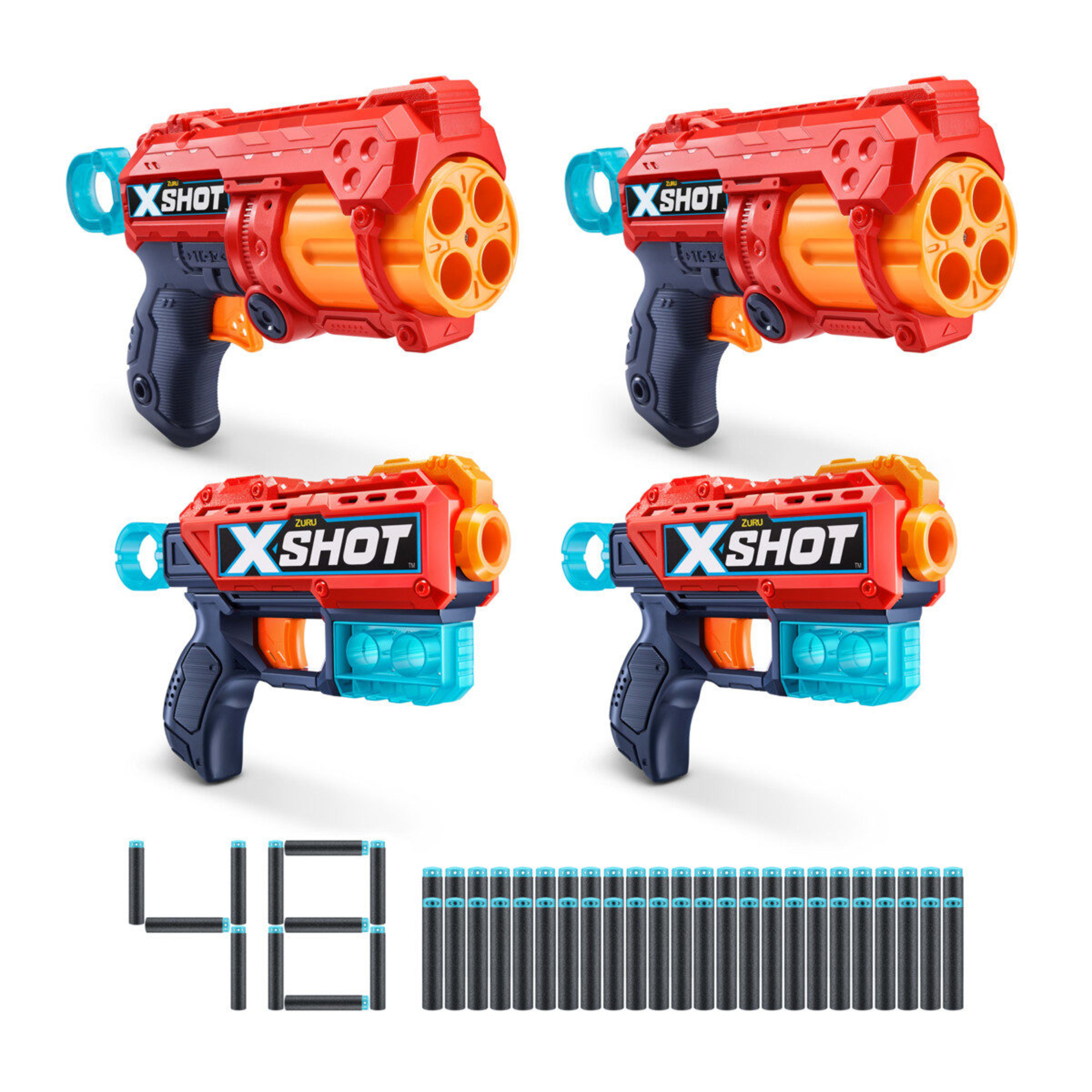 Zuru X-Shot Excel Double Reflex 6 Blaster Double Kickback Blaster Combo Pack - Kmart