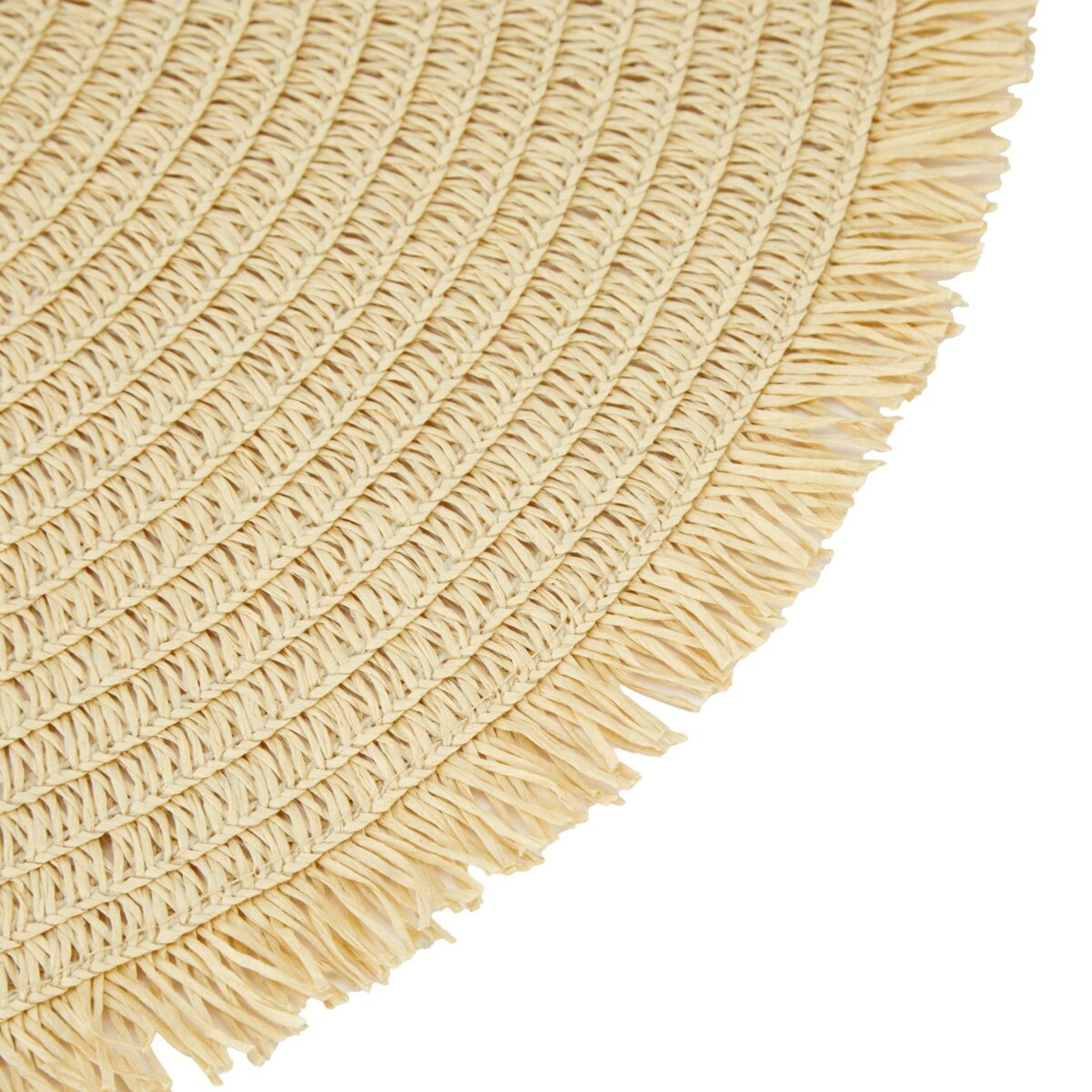 Sand Round Fringe Placemat - Kmart NZ