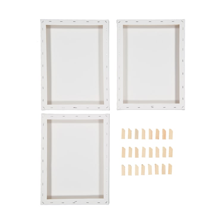 12in. x 16in. Deep Edge Stretched Canvas - 3 pack - Kmart