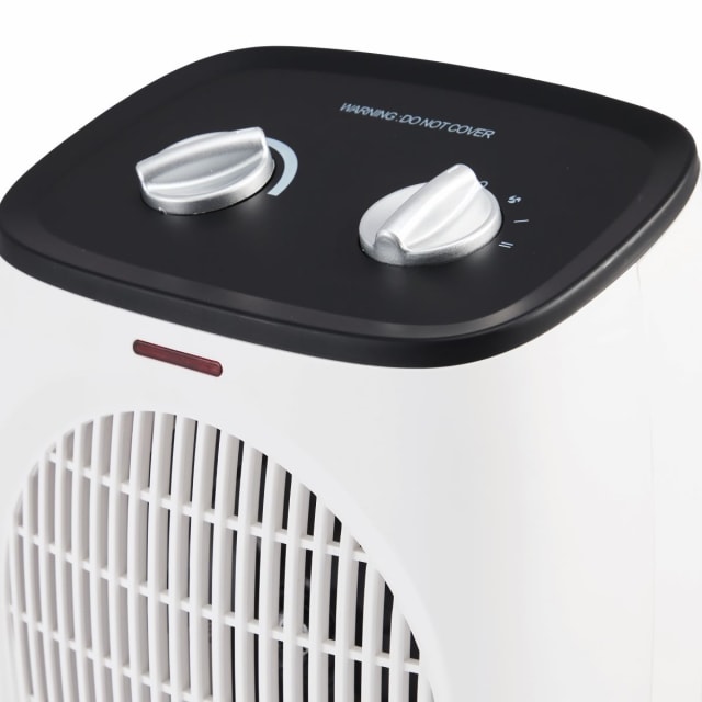 Fan Heater - Black and White - Kmart