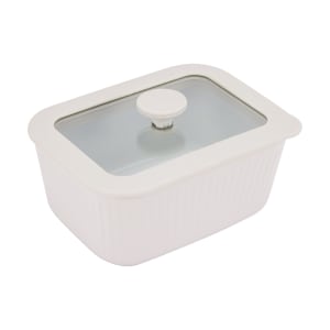 500ml Porcelain Container with Glass Lid - Kmart