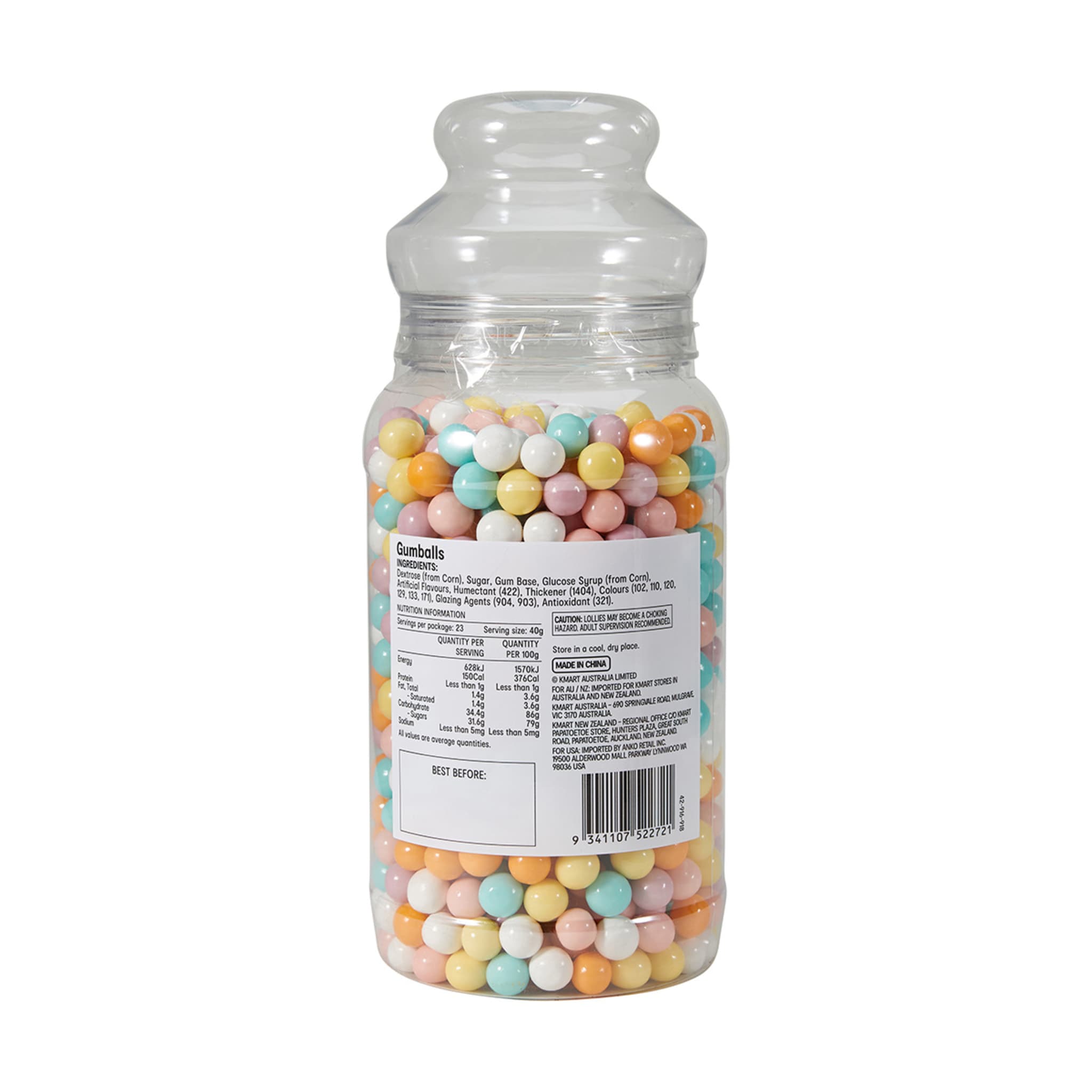 Gumball Jar 950g - Kmart NZ