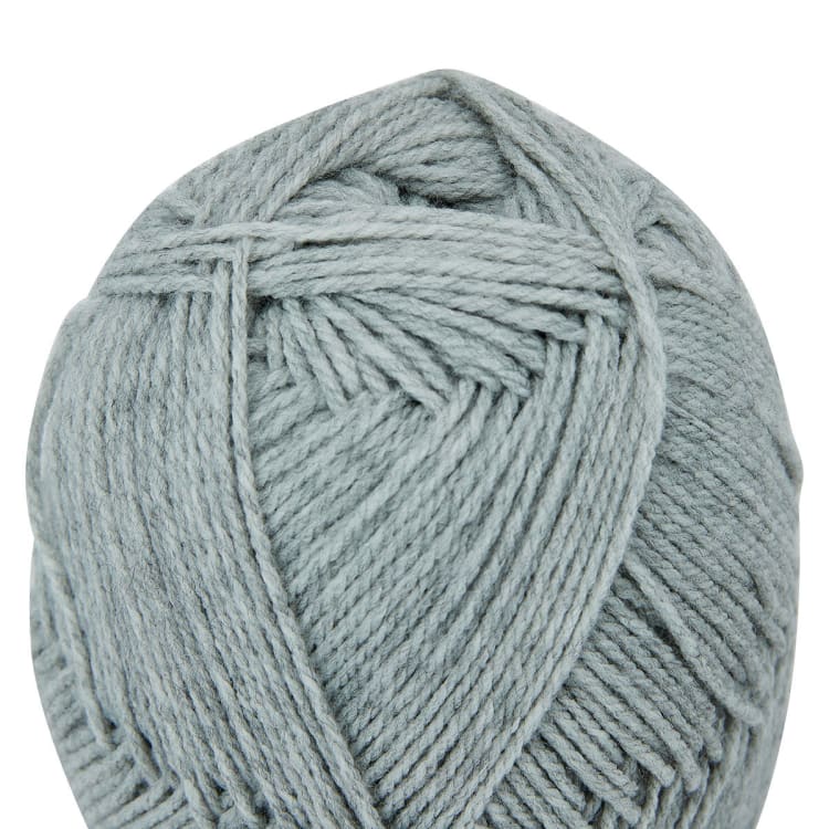 8 Ply Classic Acrylic Yarn - Grey Marle - Kmart