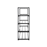4 Tier Stackable Black Shoe Rack - Kmart