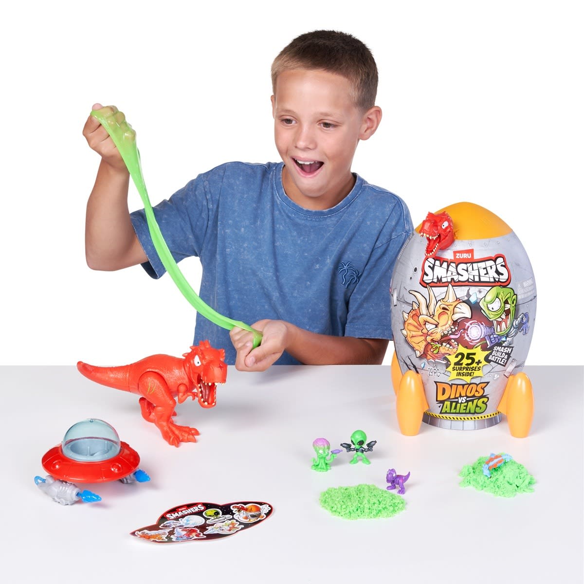 29 Piece Zuru Smashers Dinos vs Aliens - Assorted - Kmart