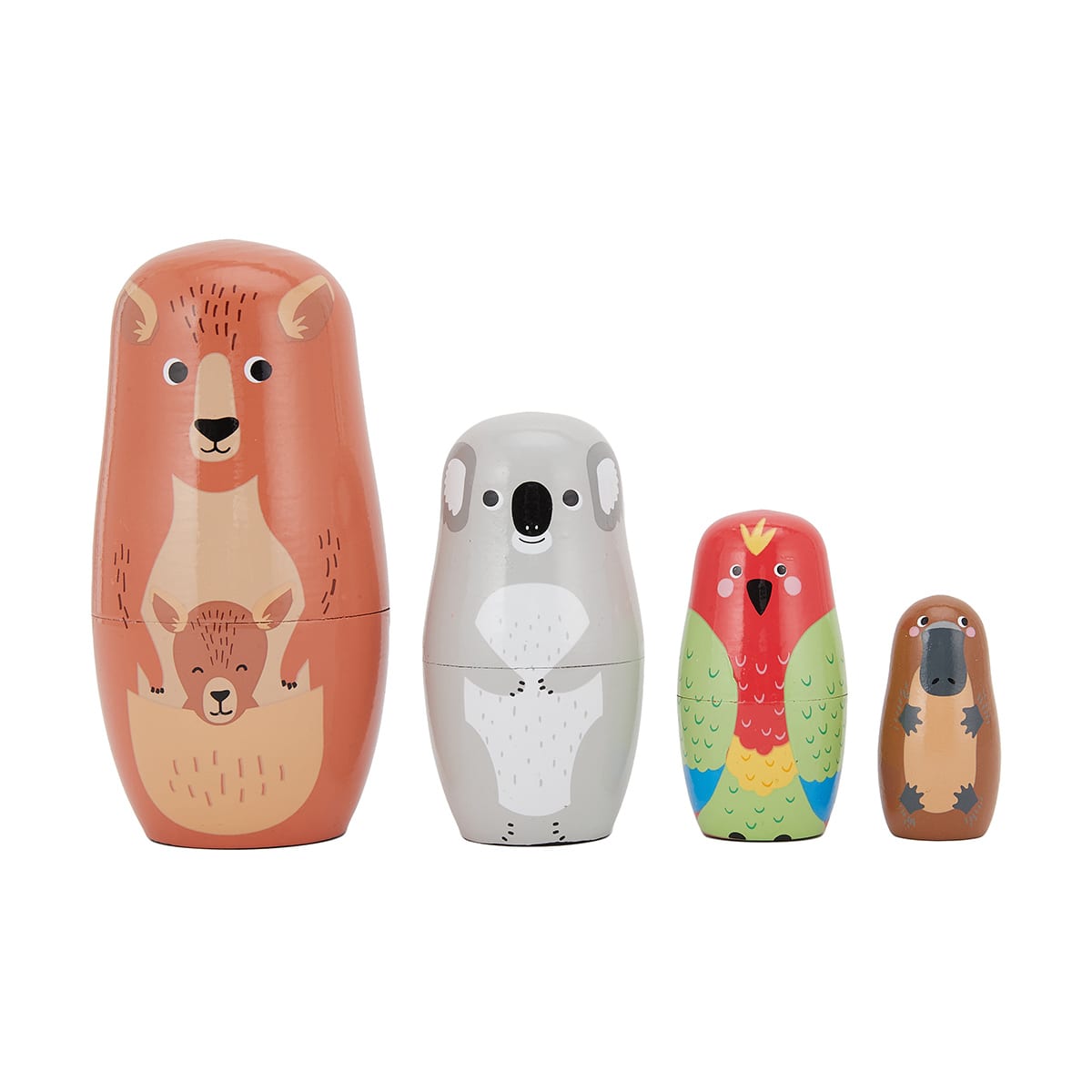 4 Piece Nesting Animals - Kmart
