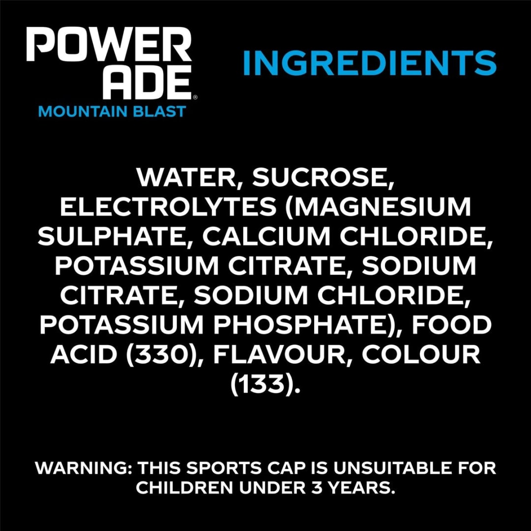 Powerade ION4 Isotonic Mountain Blast Sports Drink 600ml - Kmart