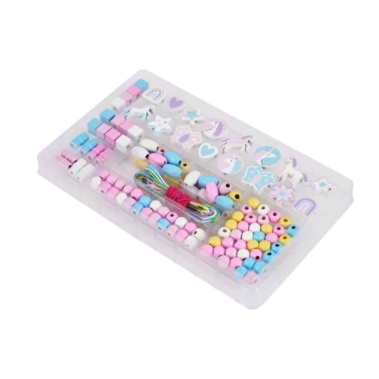 Unicorn Wooden Bead Set - Kmart