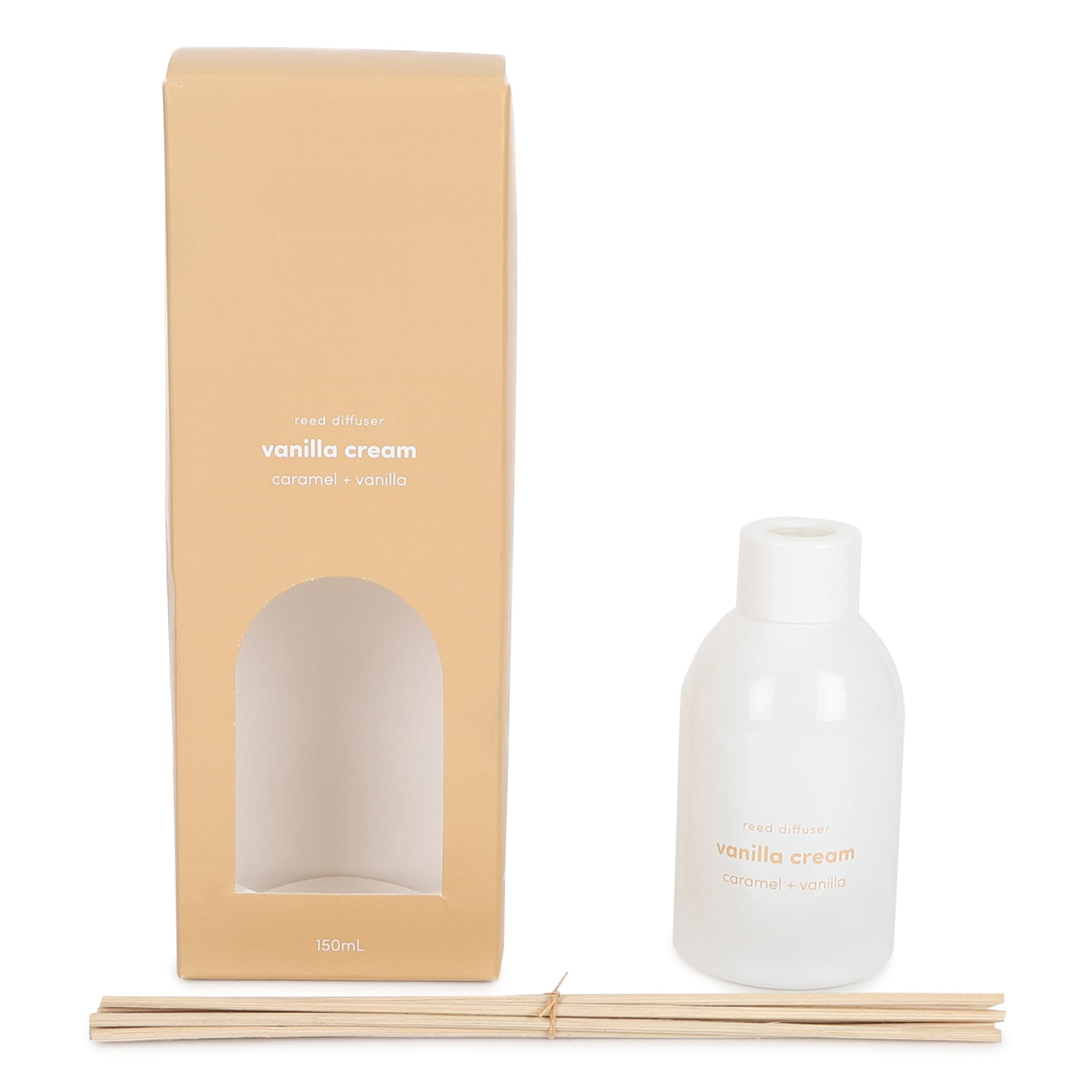 Vanilla Cream Reed Diffuser 150ml - Kmart NZ