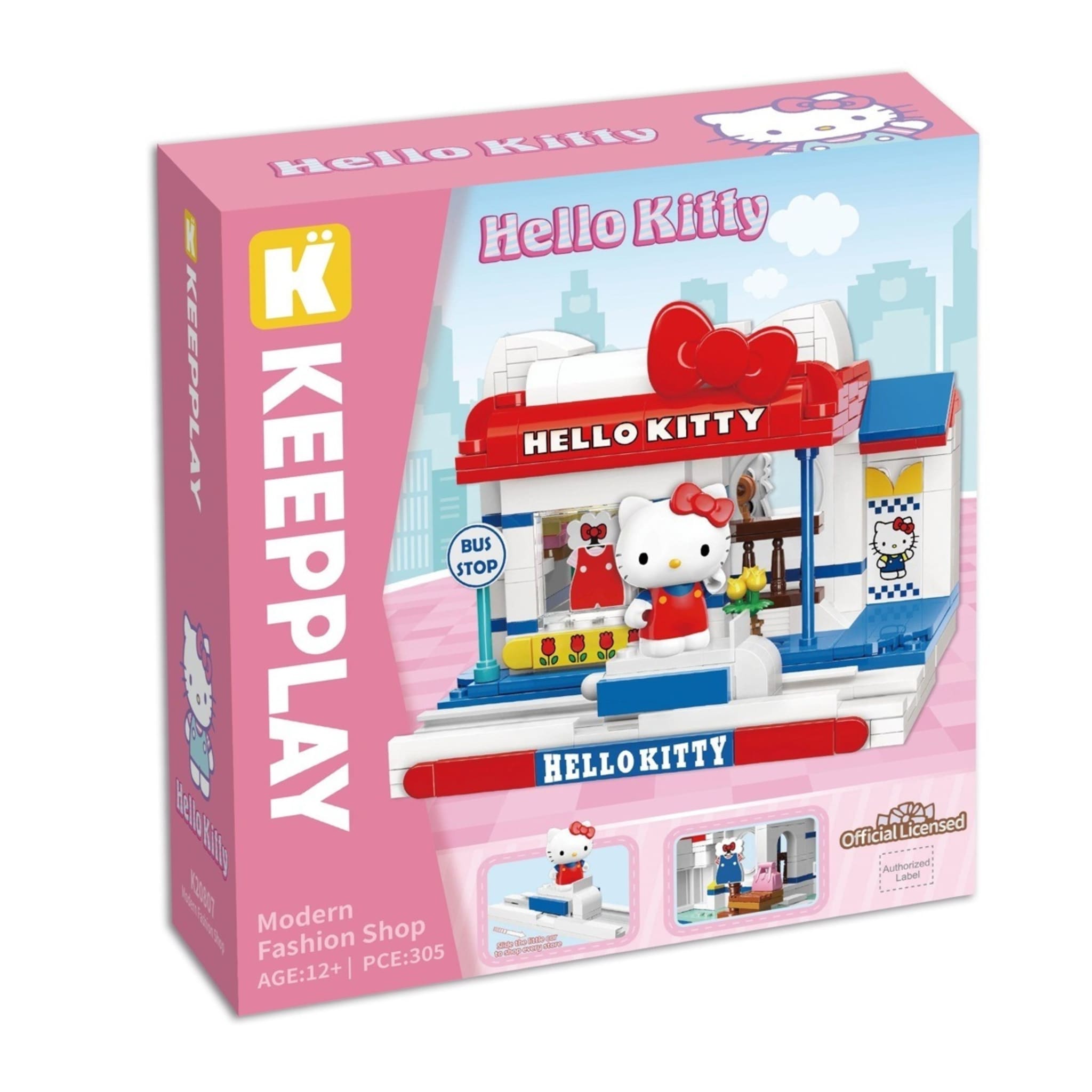 305 Piece Keepplay Hello Kitty Modern Fashion Shop Playset - Kmart