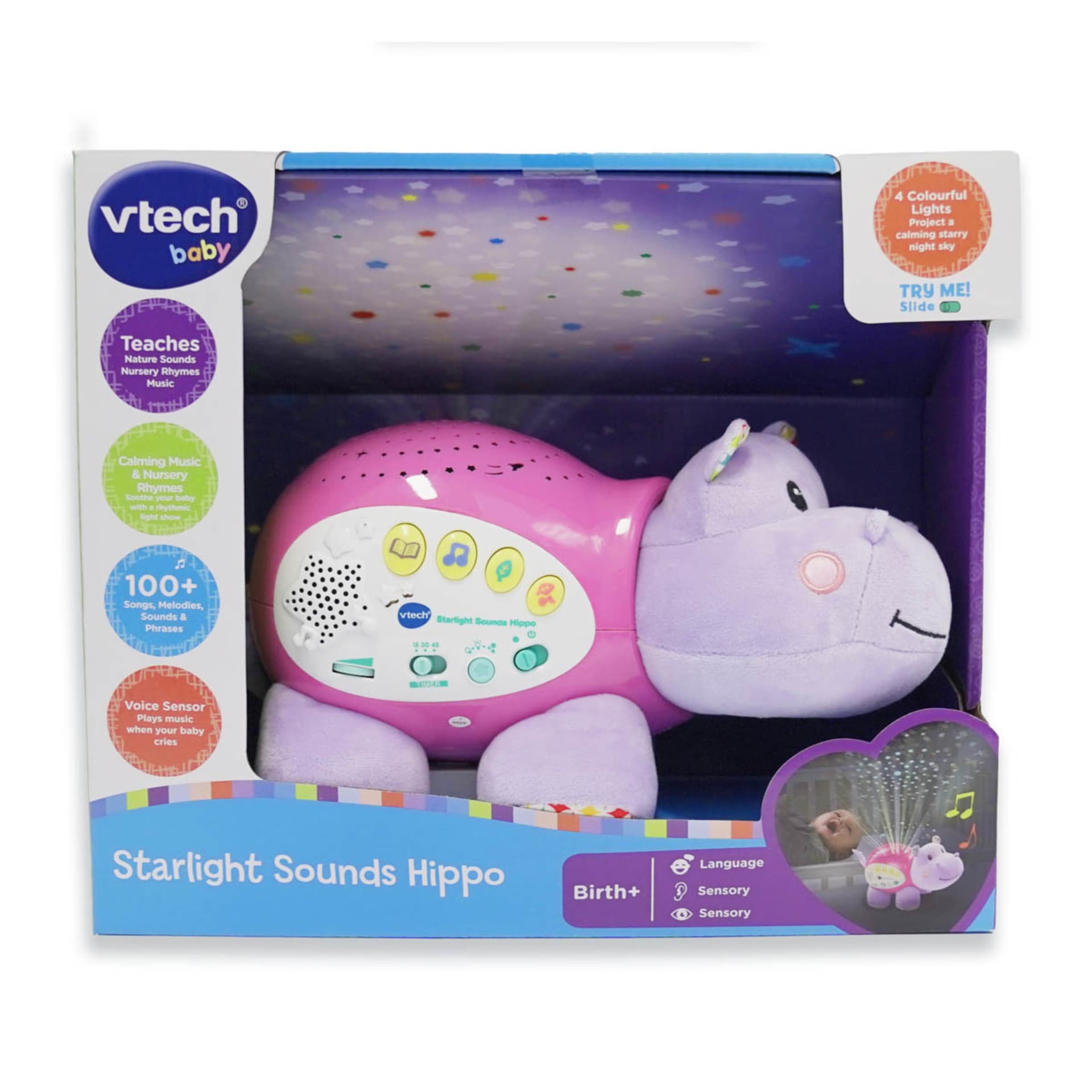 VTech Starlight Sounds Hippo - Kmart