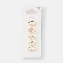 5 Pack Teardrop Rings - Gold Tone - Kmart